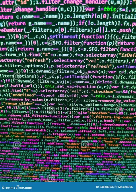 Web Programming And Bracket Technology Background Shallow Depth Of