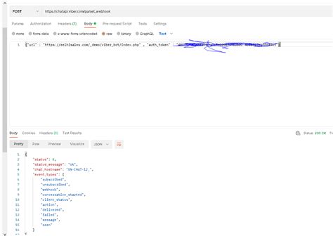 Php Viber Bot Rest Api Getting Messages From Bot Stack Overflow