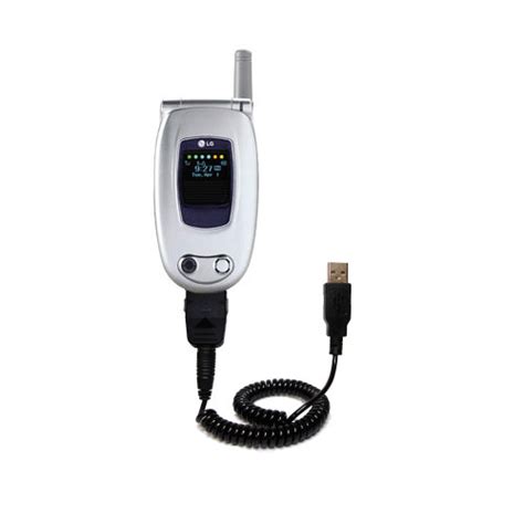 Coiled Power Hot Sync Usb Cable Suitable For The Lg Vx6000 With Both