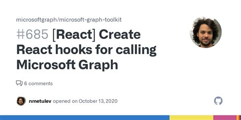 React Create React Hooks For Calling Microsoft Graph · Issue 685