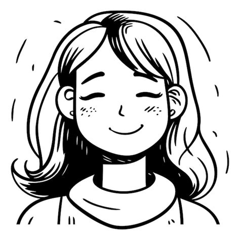 Premium Vector Vector Illustration Of A Girl With Red Hair And Freckles