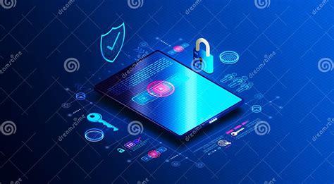 Passwordless Authentication And Single Sign On Concept 3d Illustration Stock Illustration