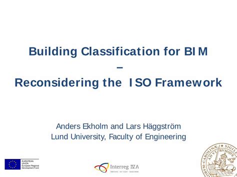 Pdf Building Classification For Bim Reconsidering The Iso