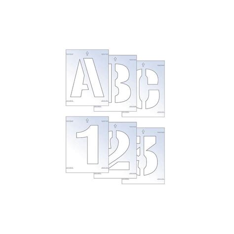 Scan Letter And Number Stencil Kit Safety And Security From Camdentools Uk