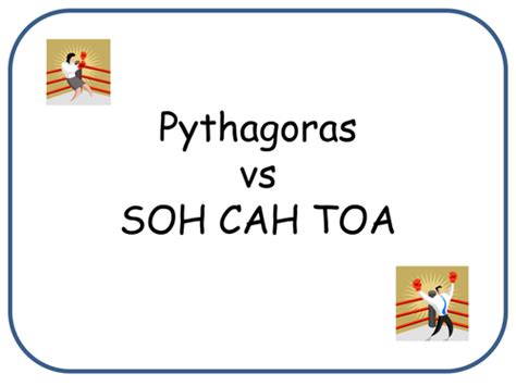 Pythagoras Theorem Vs Sohcahtoa Teaching Resources