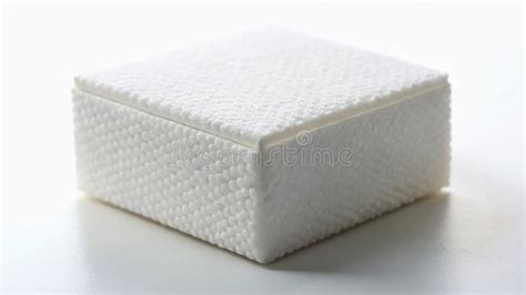Isolated White Styrofoam Shipping Box With Clipping Path A Professional Grade Tiltshift Image