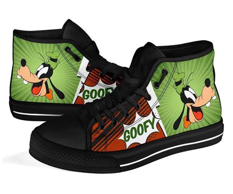 Goofy Sneakers High Top Shoes Cartoon Fan Gear Wanta Boots And Sneakers