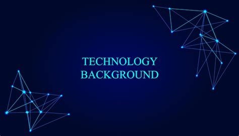 Premium Vector Technology Abstract Lines And Dots Connection Background The Concept Of