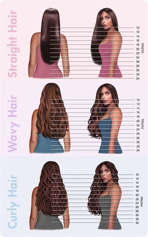 All Kind Of Hair Length Hair Chart Hair Length Guide Hair Inches