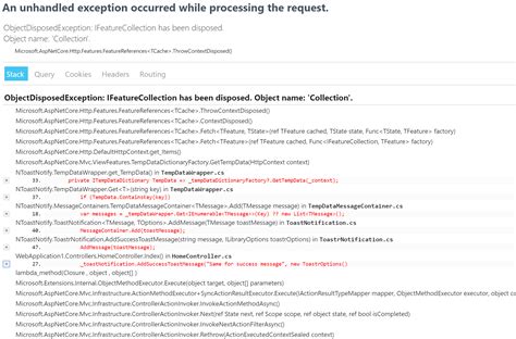 Asp Net Core Preview Tempdata Httpcontext Exception Issue Dotnet Aspnetcore