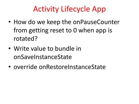 anatomy of an android app and the app lifecycle ppt download