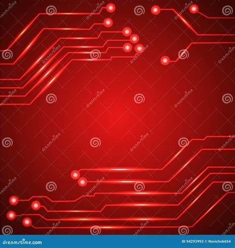 Hi Tech Circuit Board Stock Vector Illustration Of Hitech