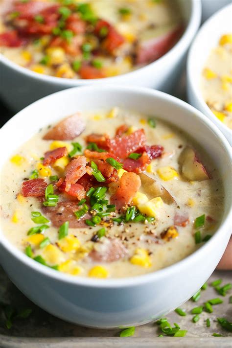 Instant Pot Potato Corn Chowder Damn Delicious