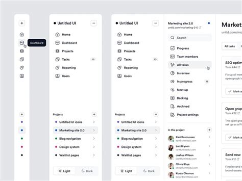 Three Tier Sidebar Navigation — Untitled Ui