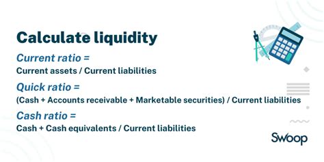How To Calculate Liquidity Ratios With Formula Swoop Ie