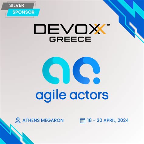 agile actors on linkedin devoxx agileactors devoxxgreece sponsorship softwaredevelopment