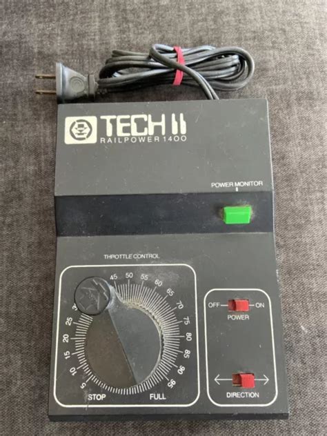 Mrc Tech Ii 2 Railpower 1400 Transformer Scale Power Pack Speed Control Tested 13 34 Picclick Ca
