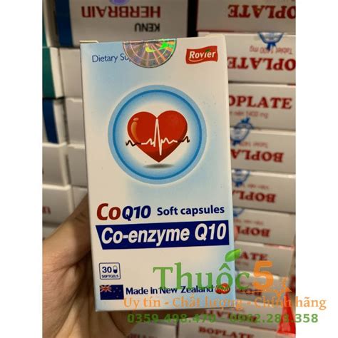 CoQ Co enzyme Q hỗ trợ sức khỏe hệ tim mạch hộp viên