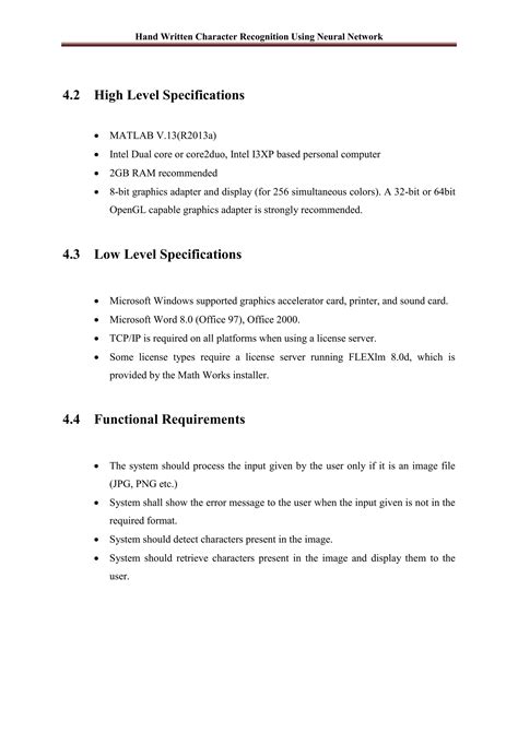 Hand Written Character Recognition Using Neural Networks Docx