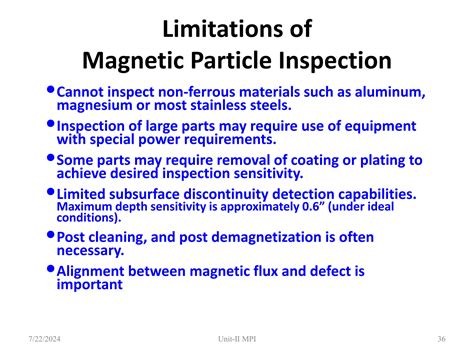 Unit Ii Mpi Non Destructive Testing Of Materials Pptx Physics Science