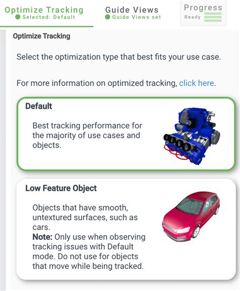 Optimizing Tracking Vuforia Engine Library