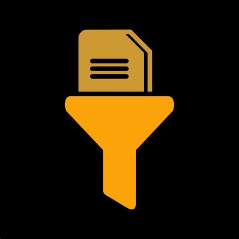 Filtering Document Vector Icon Vector Art At Vecteezy