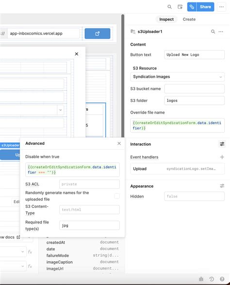S3 Uploader Component Cannot S3 Files If The Bucket Does Not Allow Acls 💬 App Building