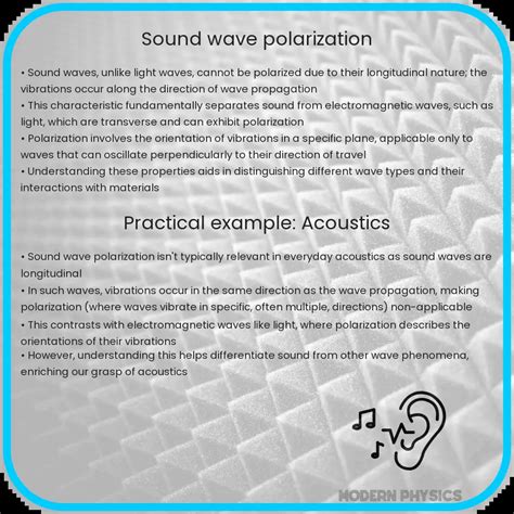 Sound Wave Polarization Physics Acoustics And Wave Behavior