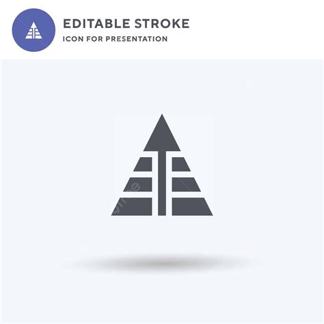 Flat Pyramid Logo For Presentations Triangle Background Element Vector Triangle Background