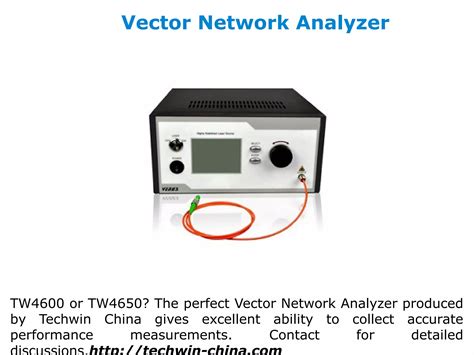 Vector Network Analyzer Ppt Vector Network Analyzer Ppt