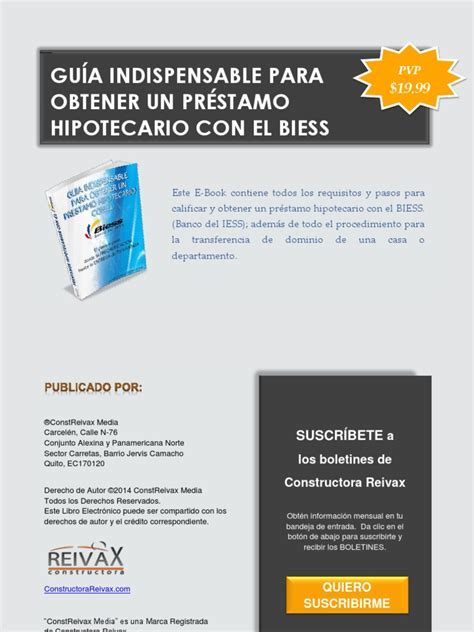 Como Cancelar Un Prestamo Hipotecario En El Iess Sandwhitcreditos