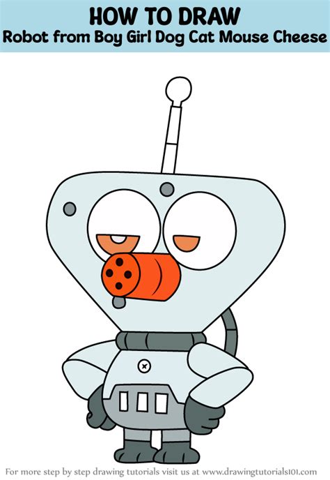 How To Draw A Robot Girl Step By Step