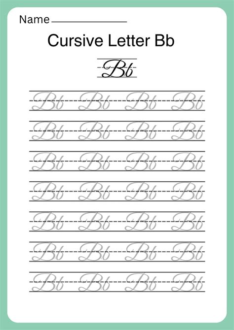 Cursive Writing Worksheets From A To Z With Free Pdf