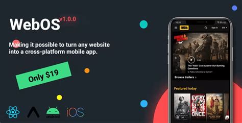 Webos Configurable React Native Cross Platform Webview App Template