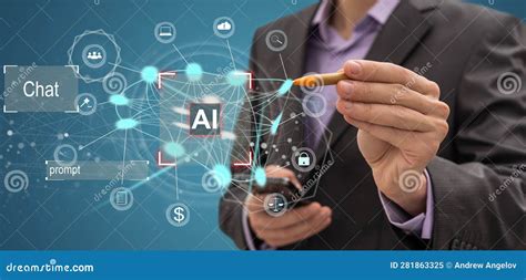 Ai Technology Artificial Intelligence Man Using Technology Smart Robot Ai Artificial