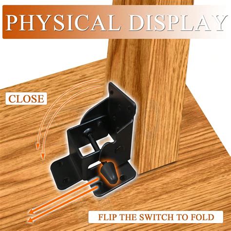 Folding Table Legs Brackets 4 Pcs Ninety Degree Side Brake Folding Hinge Table Chair Bed Leg