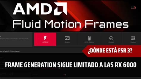 AMD Fluid Motion Frames nuevos drivers de FSR 3 con polémica