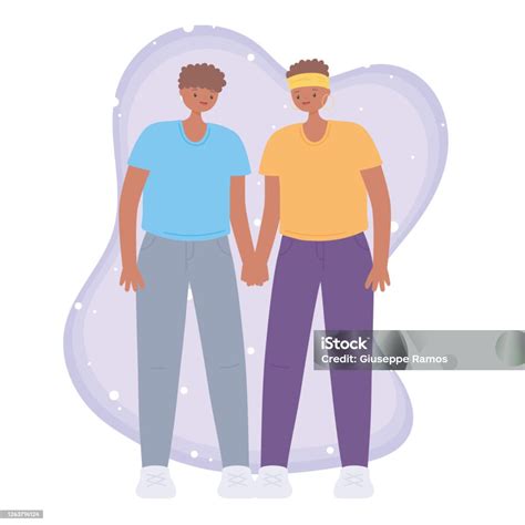 다양한 다인종 및 다문화 사람들 아프로 아메리칸 젊은 커플 캐릭터 만화 디자인 공동체에 대한 스톡 벡터 아트 및 기타 이미지 공동체 귀여운 남성 Istock