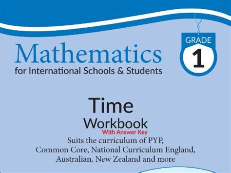 Time Workbook Grade 1 Pyp Beeone Teaching Resources