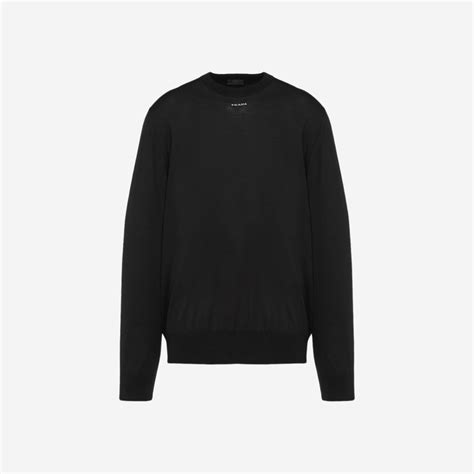 프라다 슈퍼파인 울 스웨터 블랙 Prada Kream