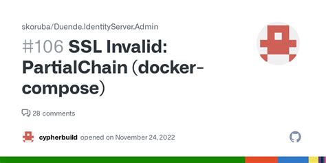 ssl invalid partialchain docker compose · issue 106 · skoruba duende identityserver admin