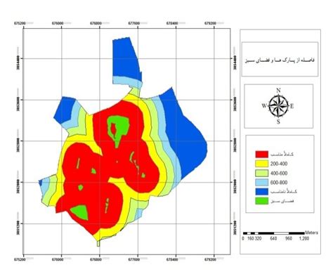 Distance Map Of The Parks And Green Spaces In The Study Area Figure 2 Download Scientific