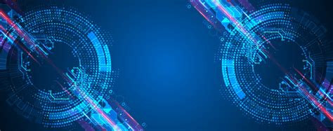 Abstract Circuit Board Electronics Concept Vector Image