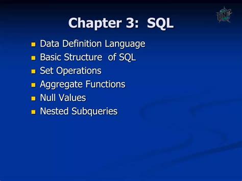 Ppt Chapter 3 Sql Powerpoint Presentation Free Download Id586816