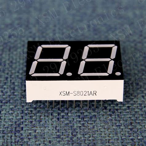 0 80 2 Digit 7 Segment LED Display XSM S8021AR Numeric Display And 7 Segment Price