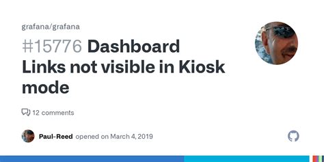 Dashboard Links Not Visible In Kiosk Mode · Issue 15776 · Grafana