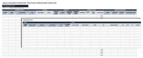 Free Small Business Inventory Templates Smartsheet