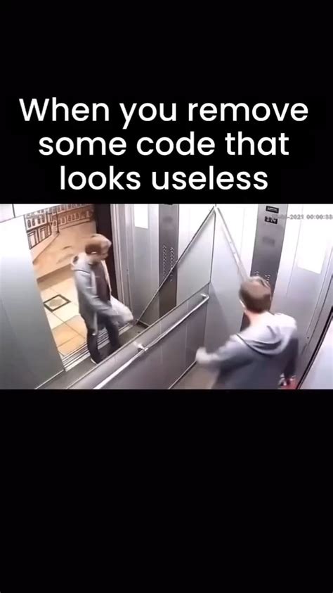 When You Remove Some Code That Looks Useless Rprogramminghumor