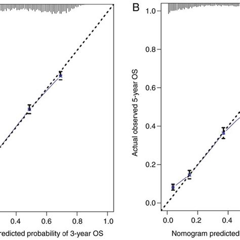 A Calibration Curve Of The Nomogram For Predicting The 3 Year Os