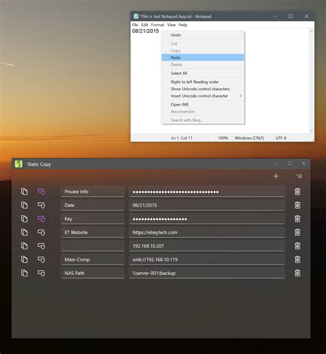 Quickly Copy Text With One Click